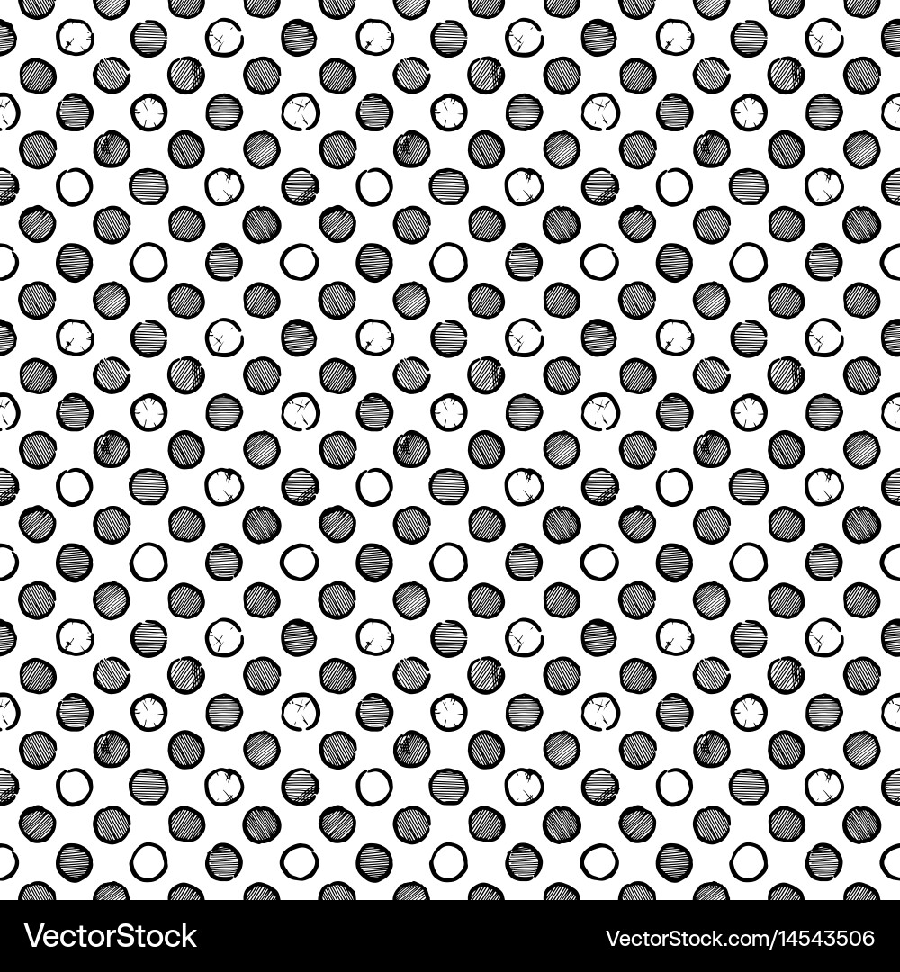 Seamless polka dot pattern Royalty Free Vector Image