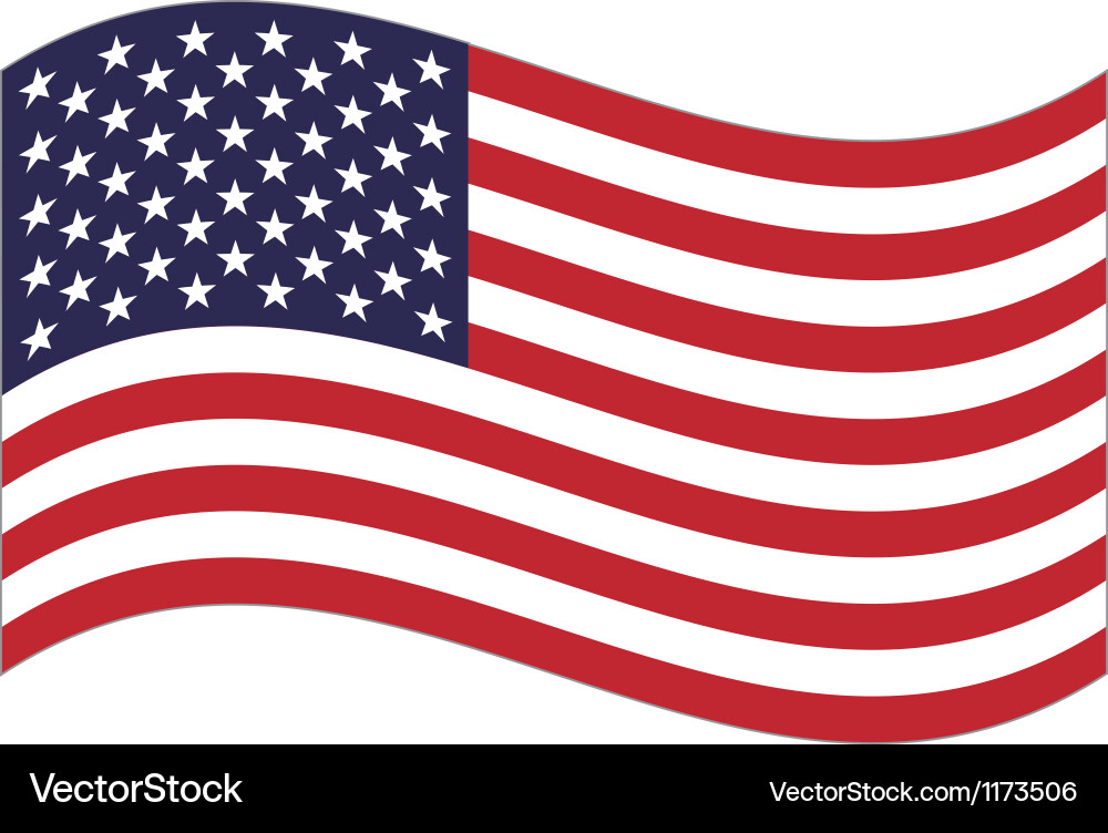 Us flag Royalty Free Vector Image - VectorStock