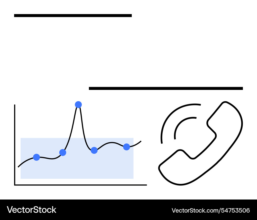 Visualizing communication with data graphs Vector Image