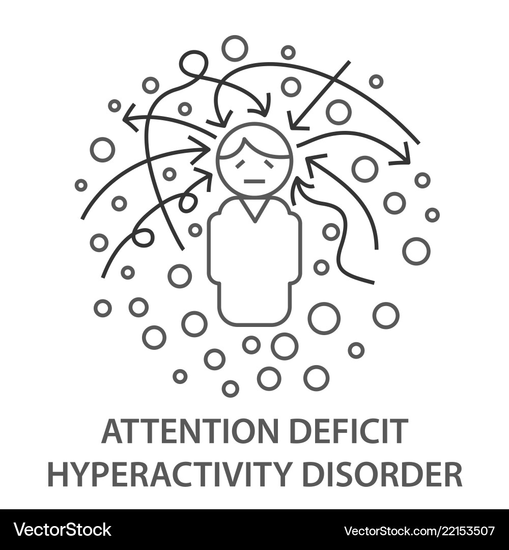 ADHD Banner Collection - Mental Health Royalty Free Vector