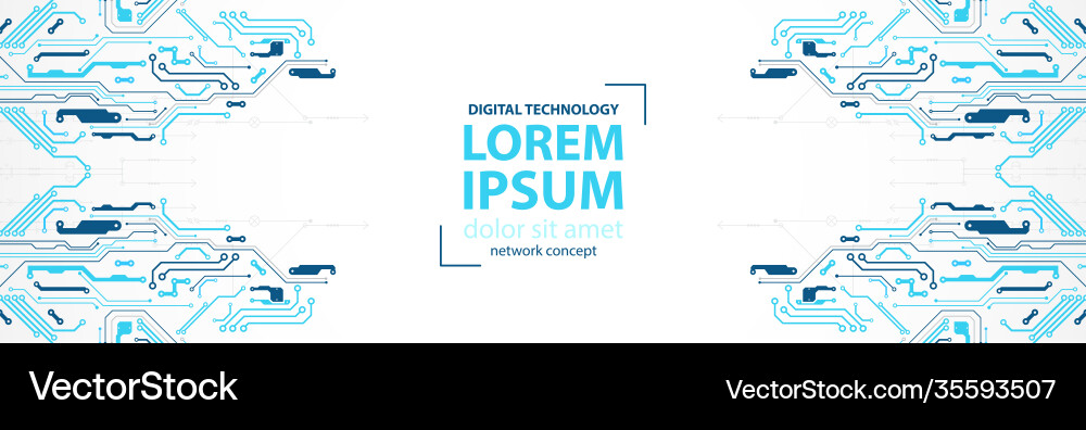 Hi-tech digital technology and engineering theme Vector Image