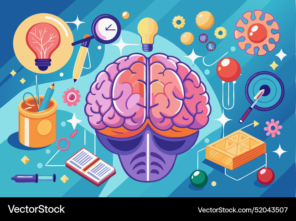 Minds eye perception and cognitive bias Royalty Free Vector