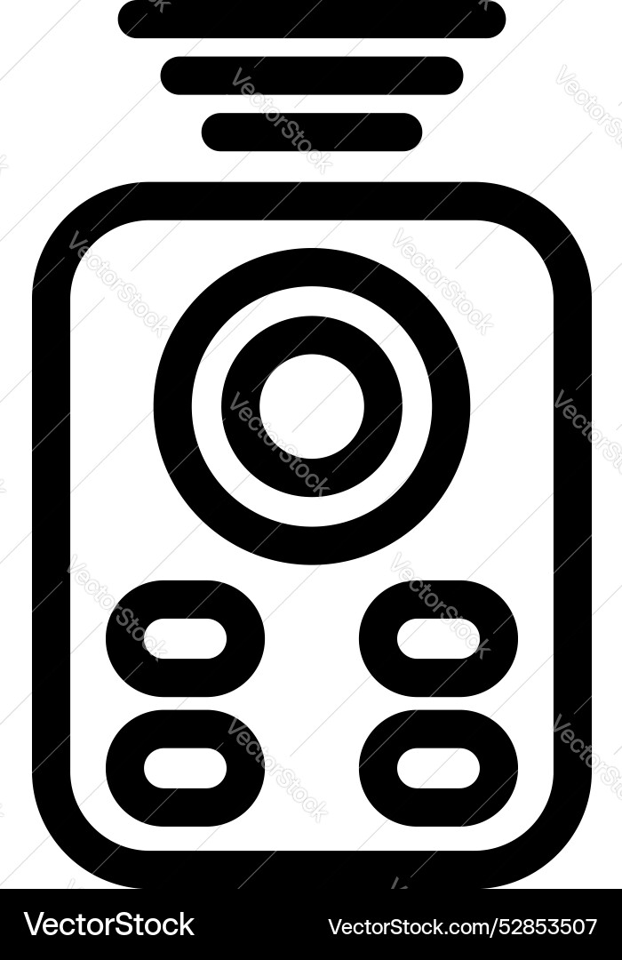 Smart home control panel sending wireless signal Vector Image