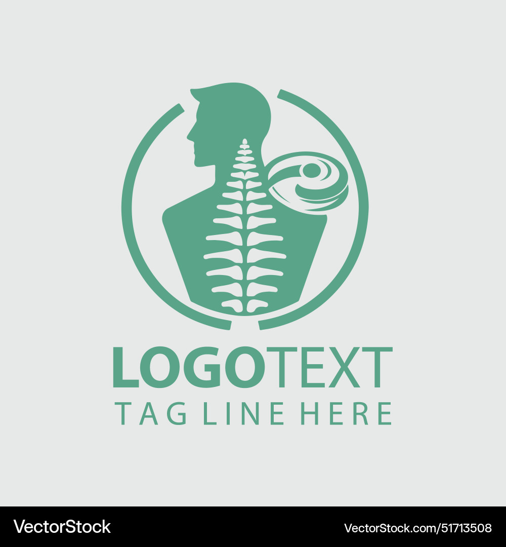 Chiropractor logo Royalty Free Vector Image - VectorStock