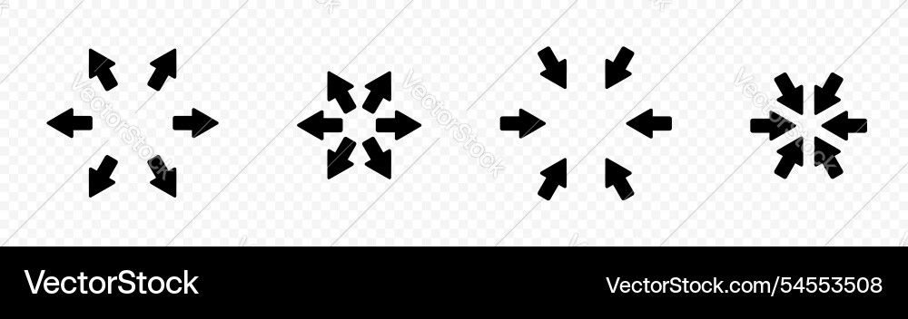 Circular Arrow Directions Royalty Free Vector Image