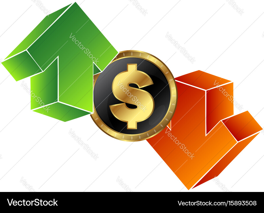 Currency exchange symbol Royalty Free Vector Image