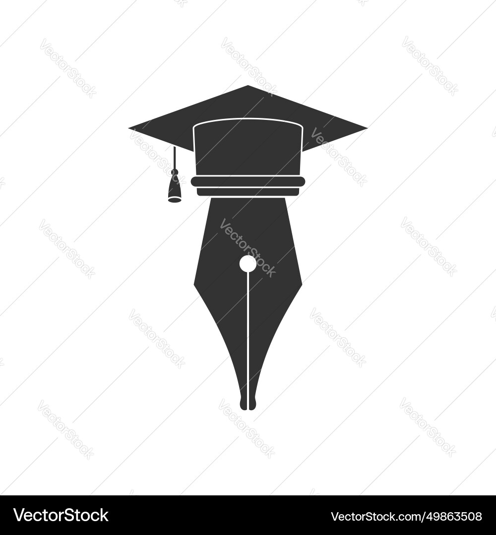 Education Graduation Logo Royalty Free Vector Image