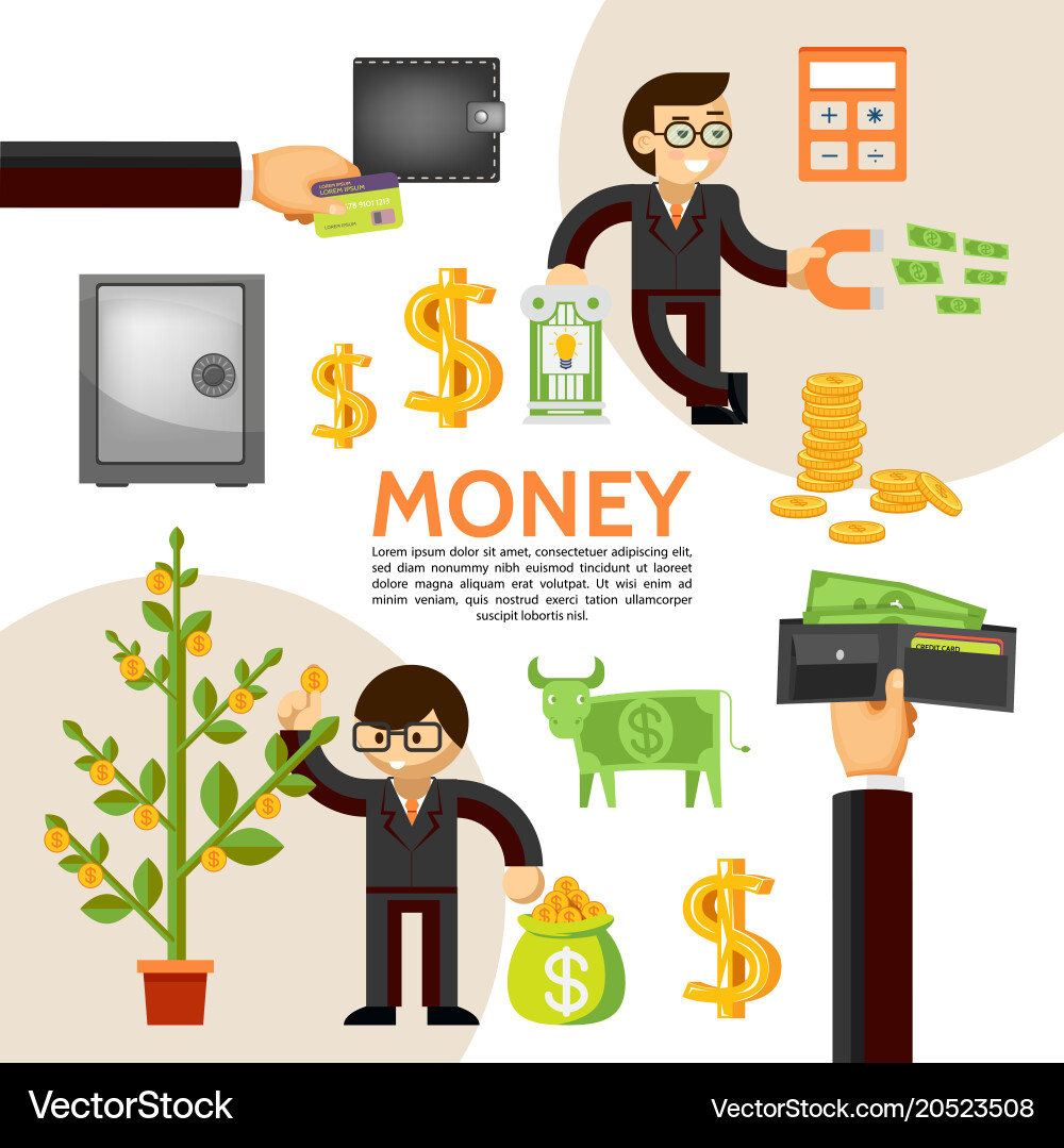 Finance & Money Icons Royalty Free Vector Image