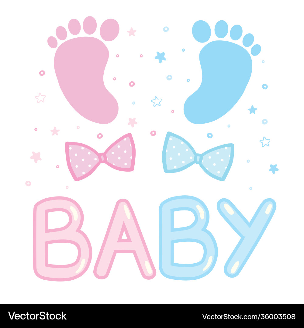 Greeting card baby shower announcement Royalty Free Vector