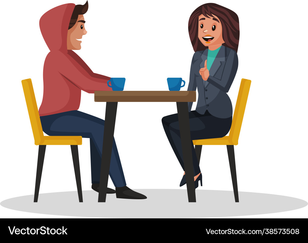 Hr manager cartoon character Royalty Free Vector Image