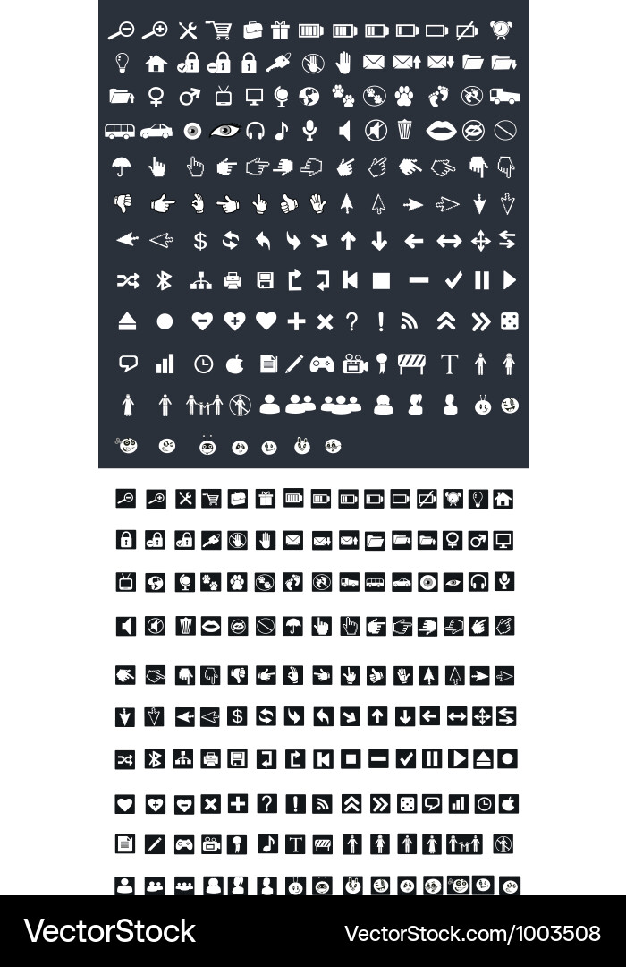 Icons Royalty Free Vector Image - VectorStock