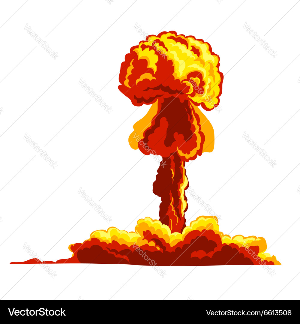 Nuclear Mushroom Cloud Royalty Free Vector Image