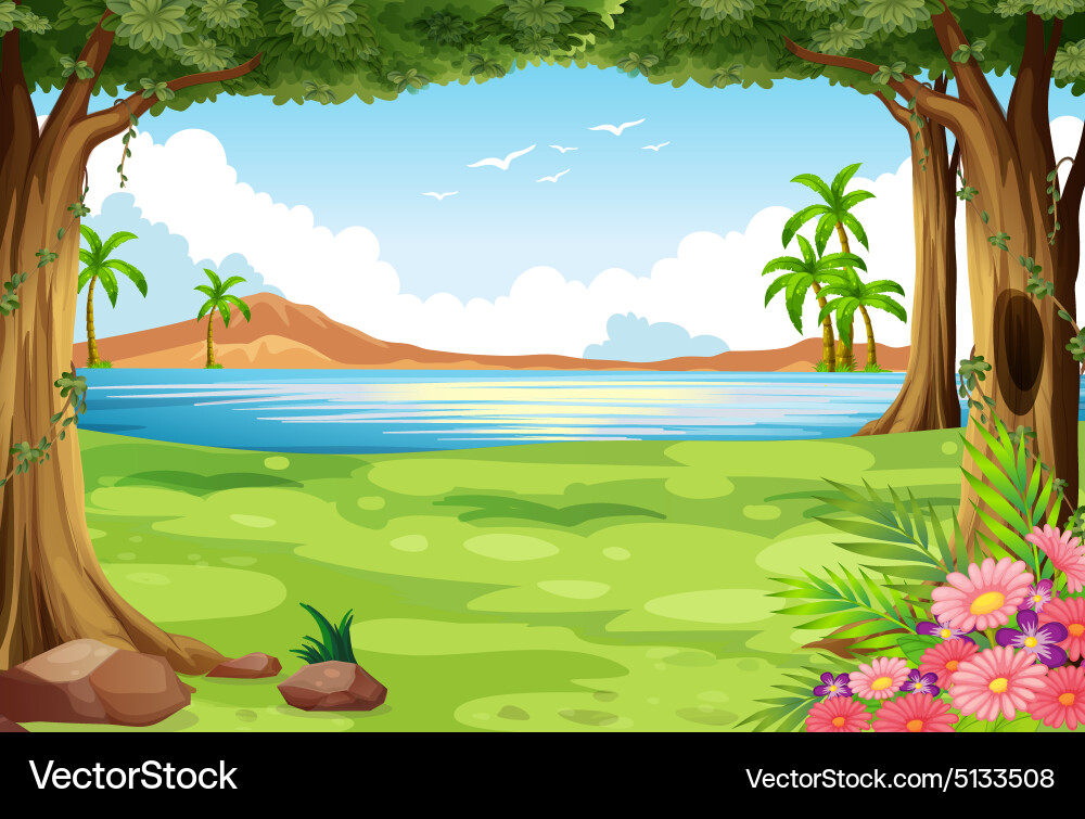 Scenery Royalty Free Vector Image - VectorStock
