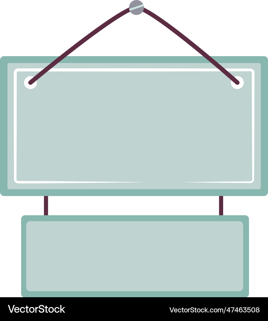 Storefront Rectangle Sign Royalty Free Vector Image