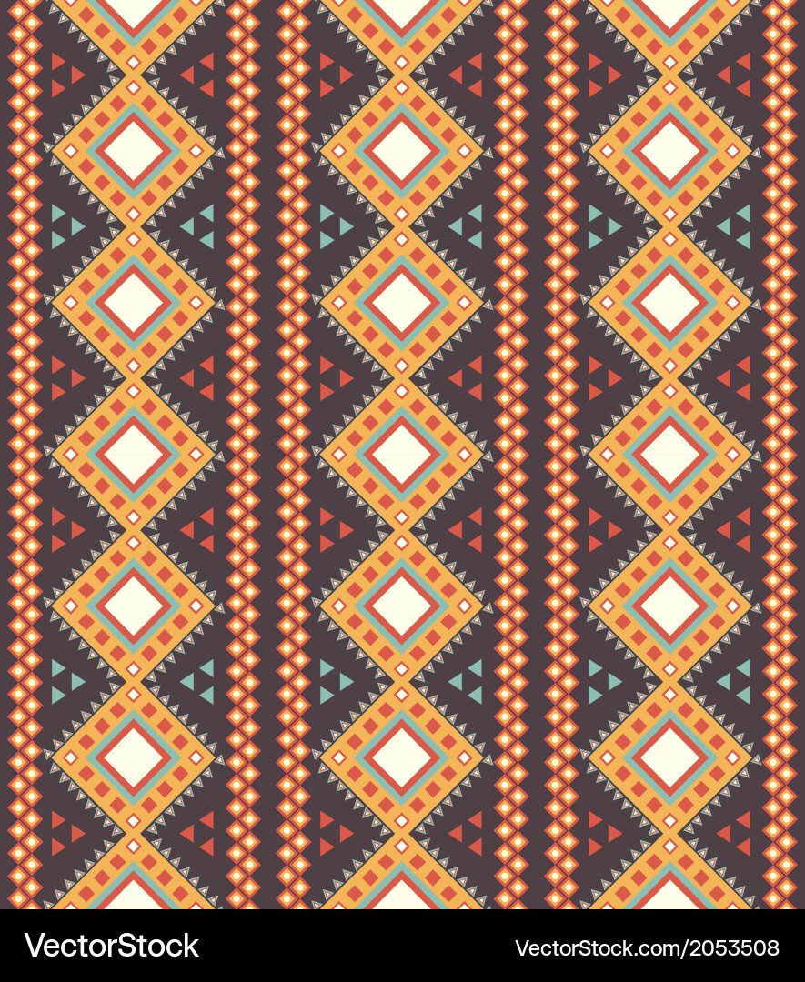 Tribal striped seamless pattern Royalty Free Vector Image