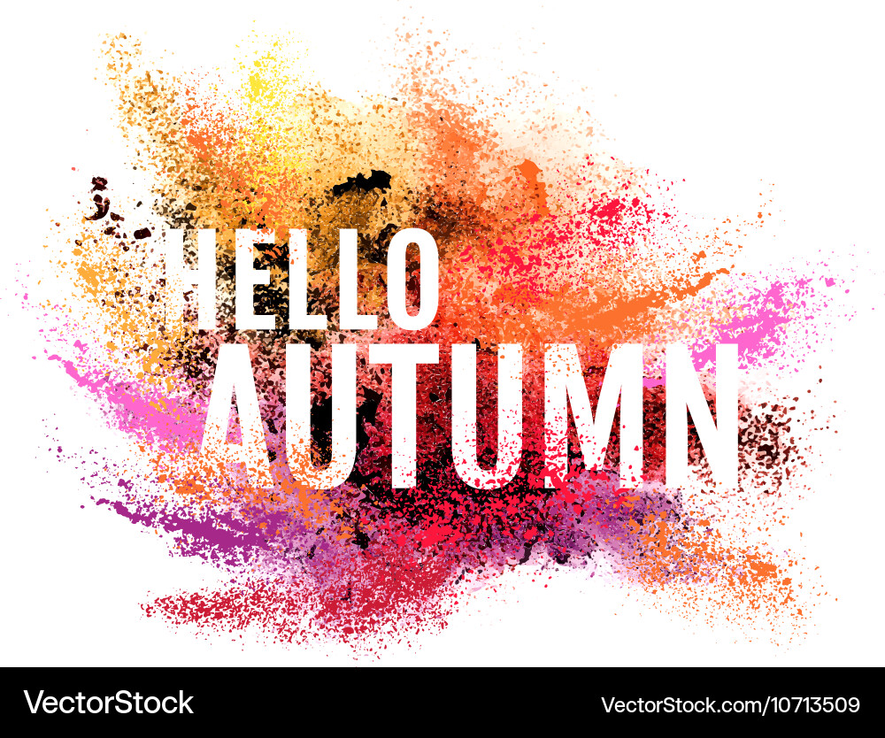 Autumn colorful dust background Royalty Free Vector Image
