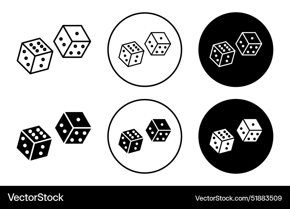 Ludo dice icon Royalty Free Vector Image - VectorStock