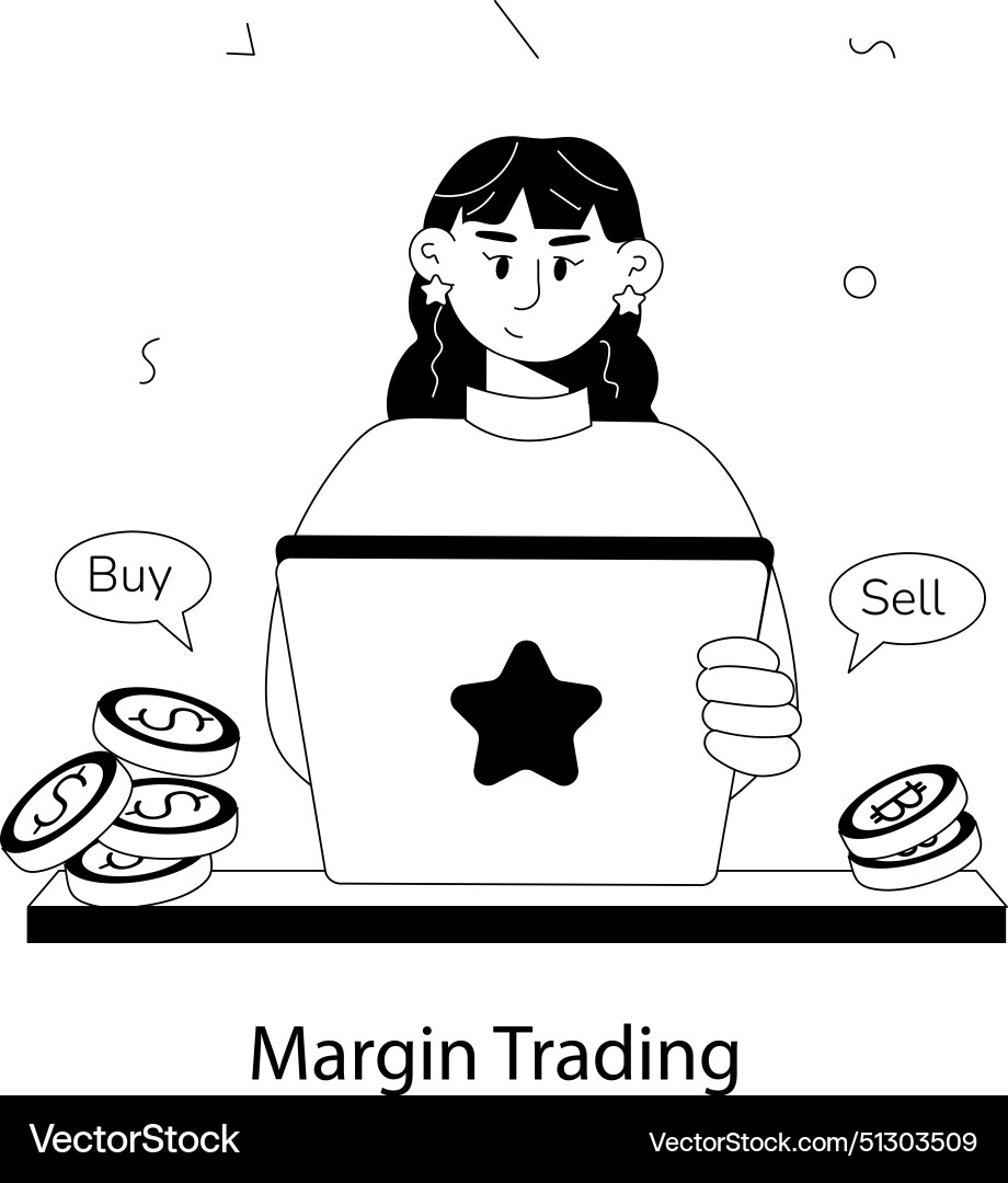Margin trading Royalty Free Vector Image - VectorStock
