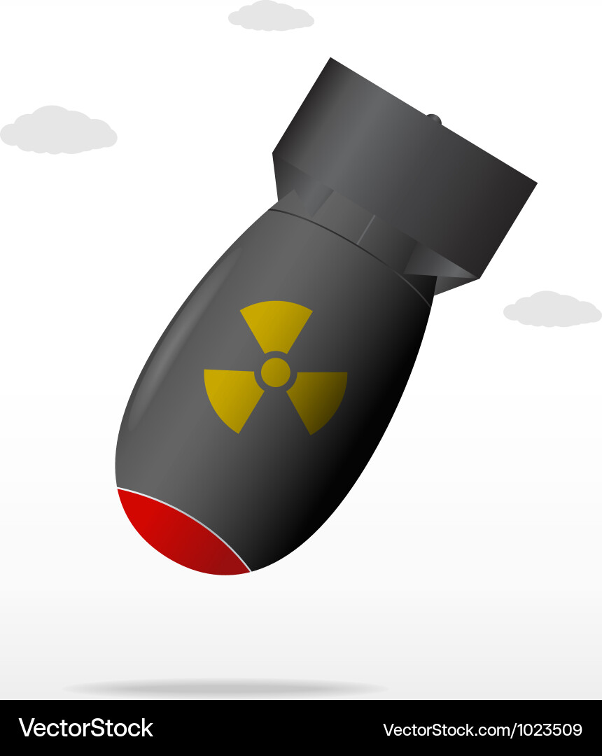 Nuclear bomb Royalty Free Vector Image - VectorStock