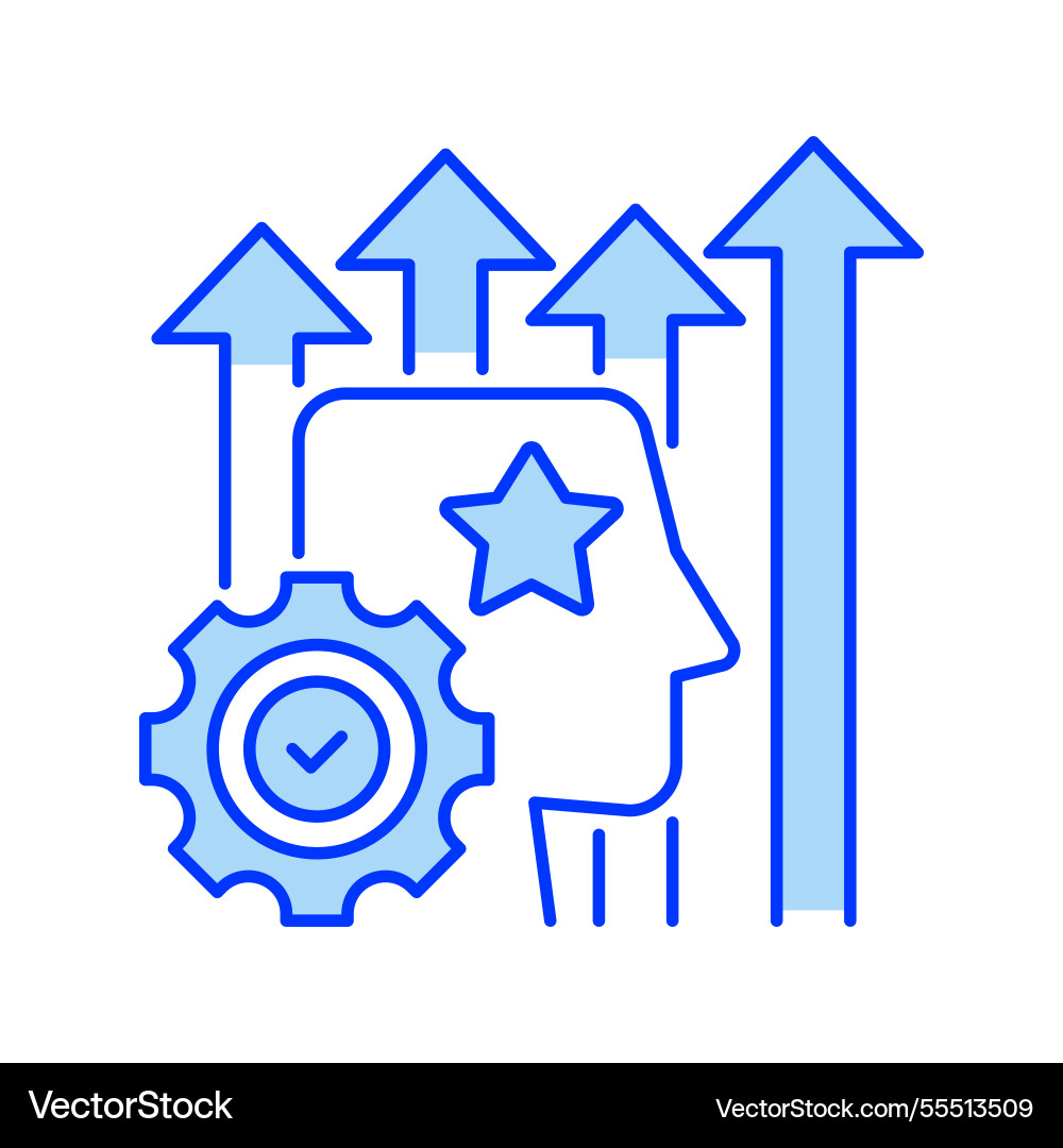 Personal development line icon universal creative Vector Image