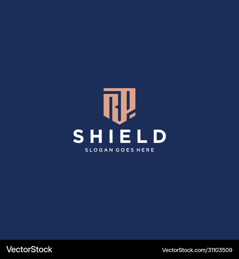 Rp shield logo Royalty Free Vector Image - VectorStock