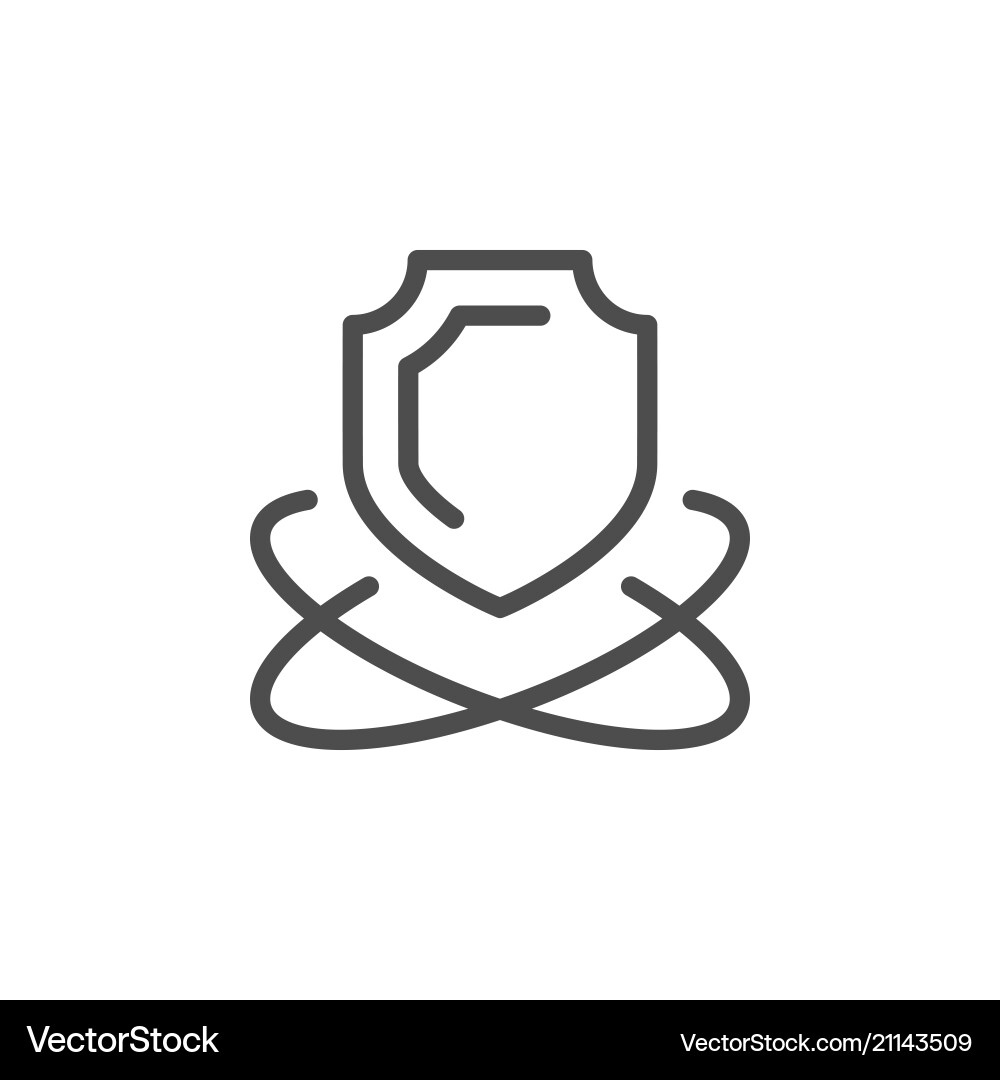 Security line icon Royalty Free Vector Image - VectorStock