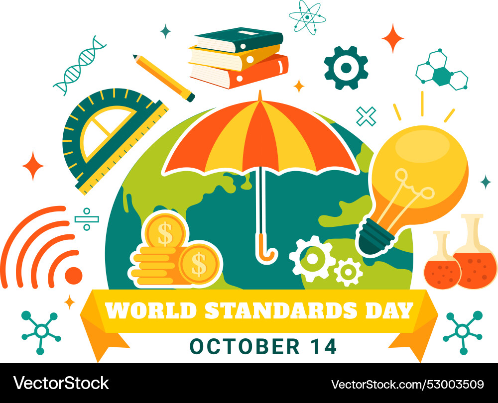 World standards day on october 14 featuring Vector Image