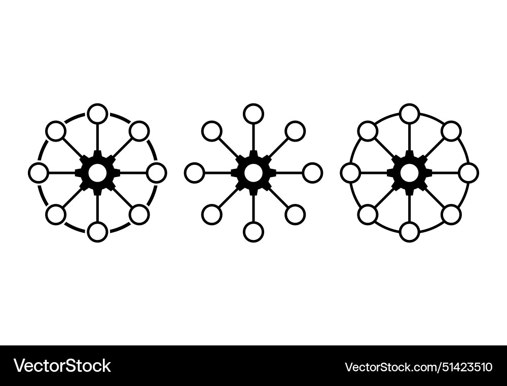 Set of multichannel digital design icon Royalty Free Vector