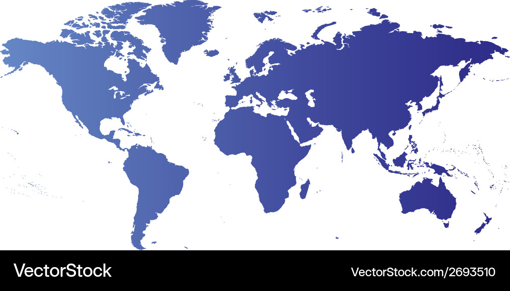 World map Royalty Free Vector Image - VectorStock