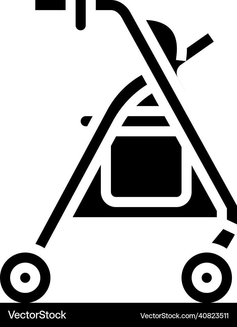 Adult Rollator Walker Icon Royalty Free Vector Image