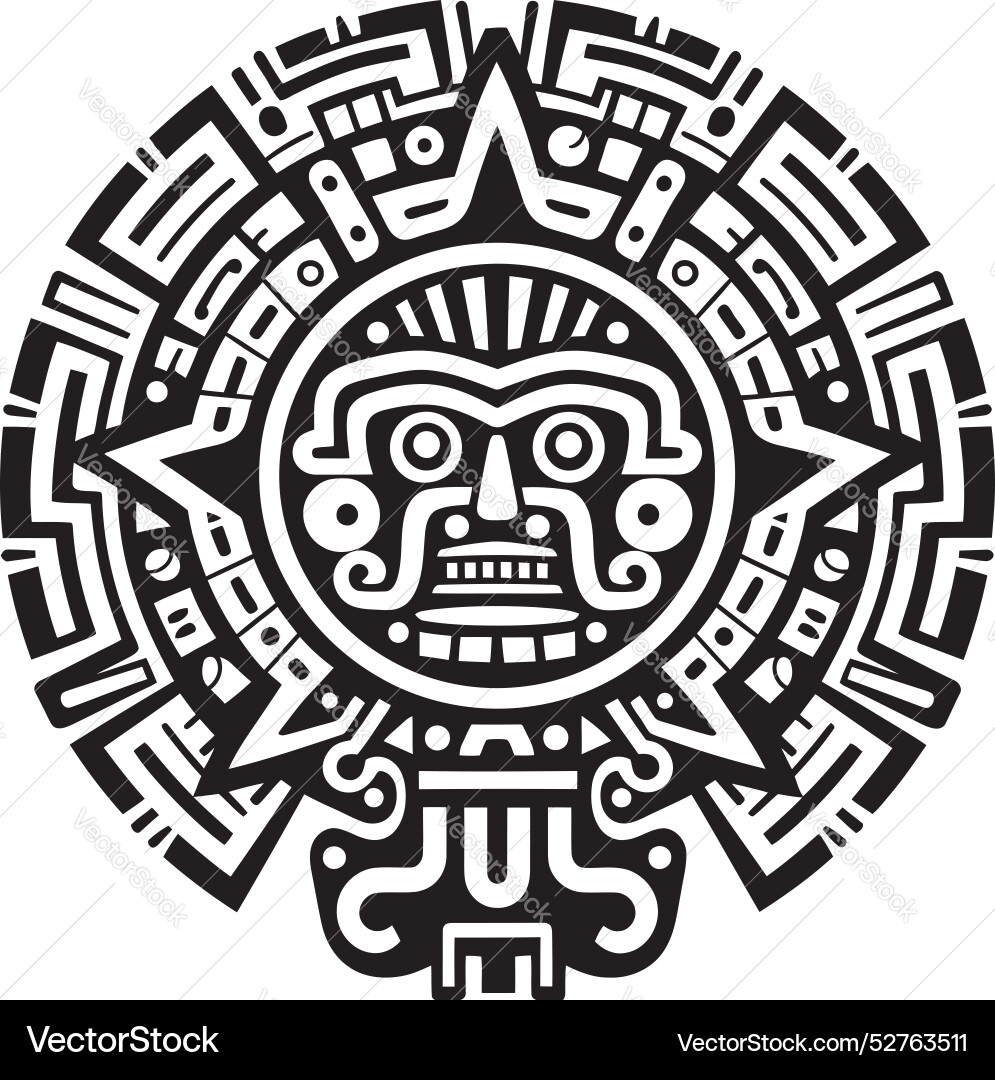 Capturing aztec heritage design icons reimagined Vector Image