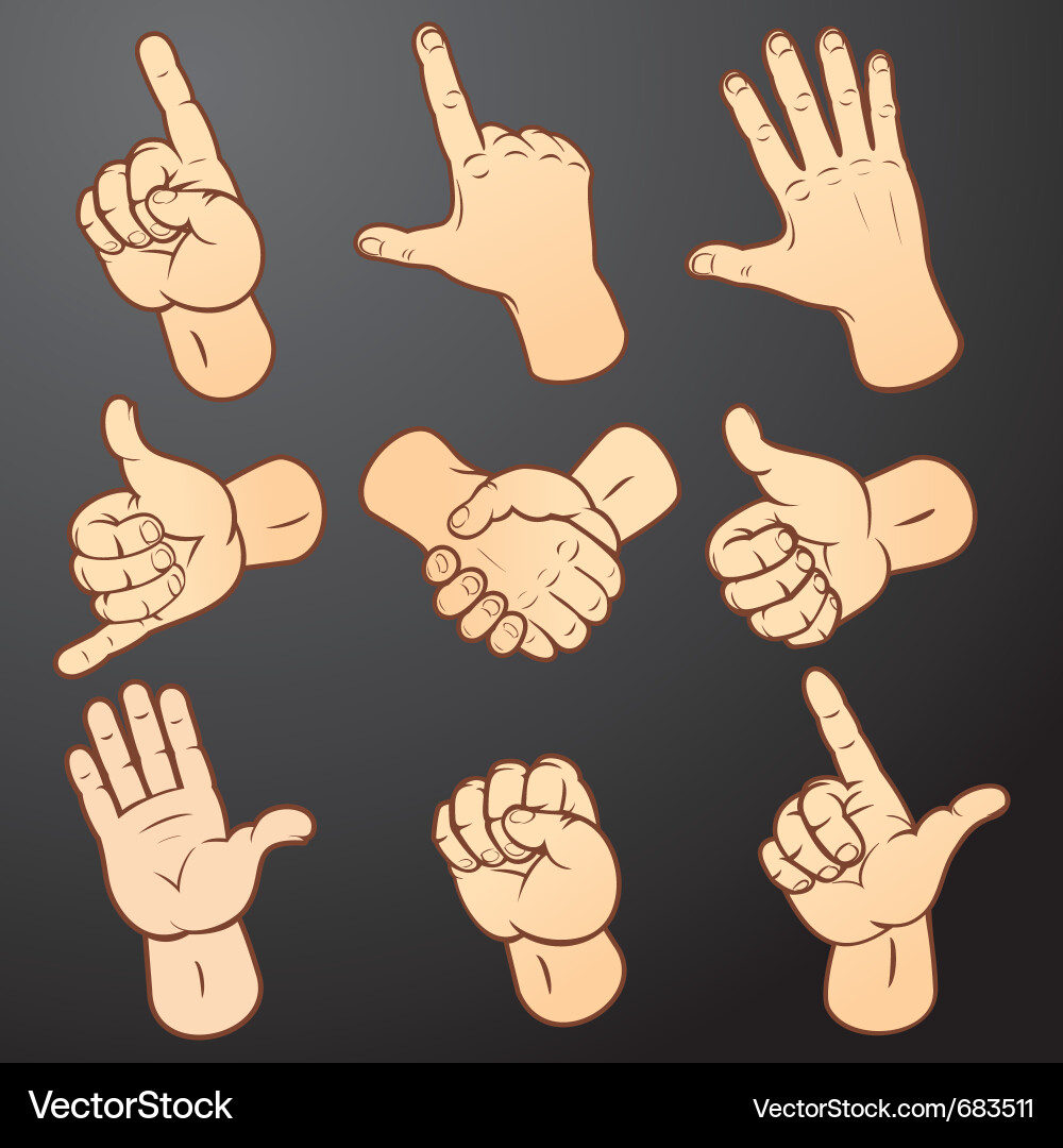 Cartoon Hand Pointing Vector Images (over 27,000)