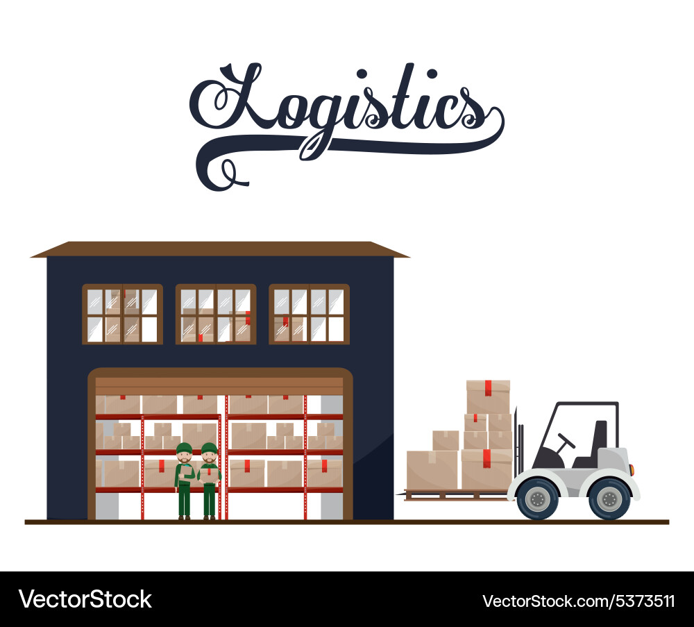Logistics design Royalty Free Vector Image - VectorStock