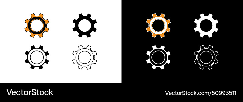 Toothed round gear Royalty Free Vector Image - VectorStock