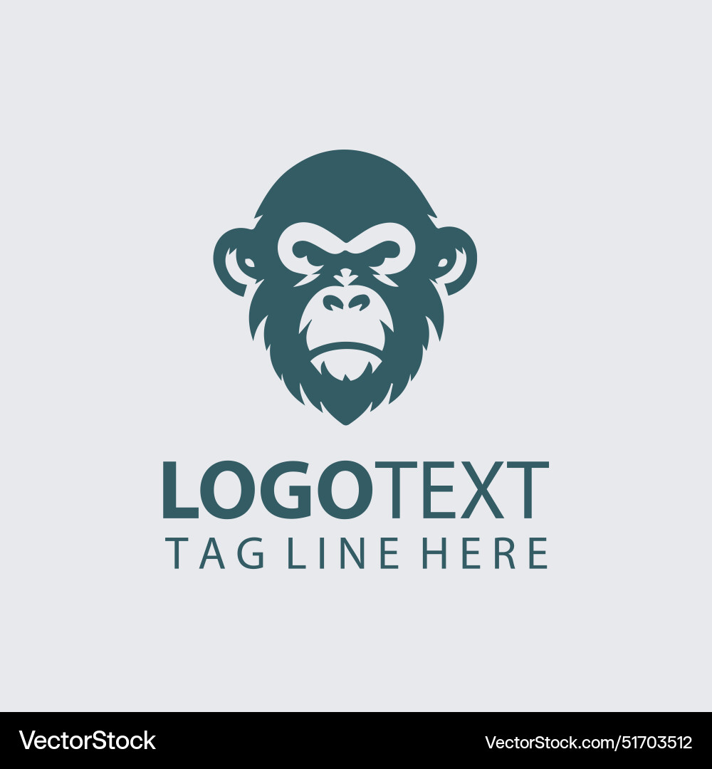 Monkey logo Royalty Free Vector Image - VectorStock