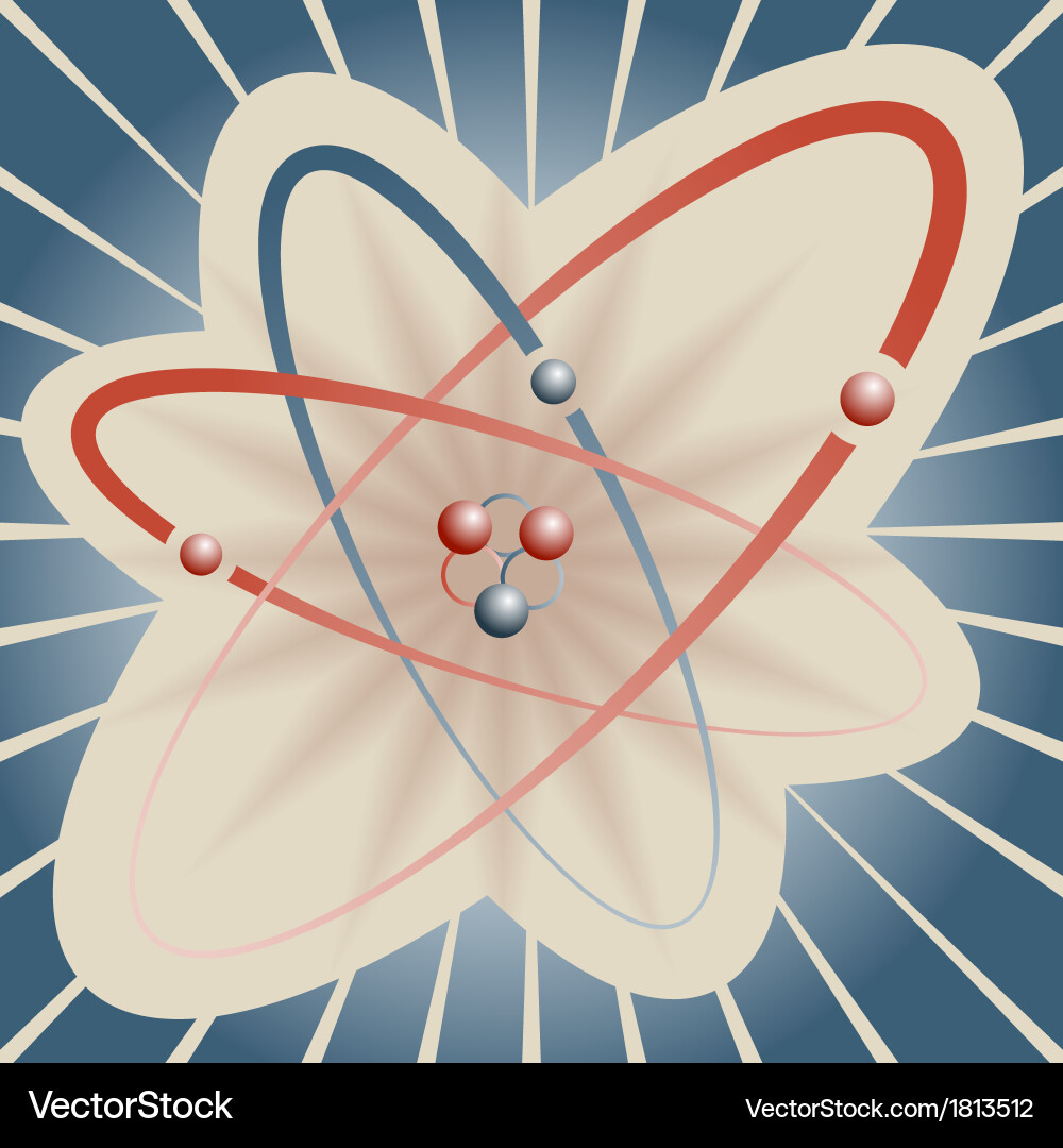Peaceful nuclear energy Royalty Free Vector Image