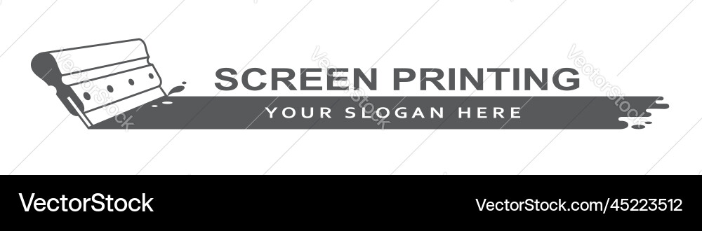 Silk screen printing icon Royalty Free Vector Image