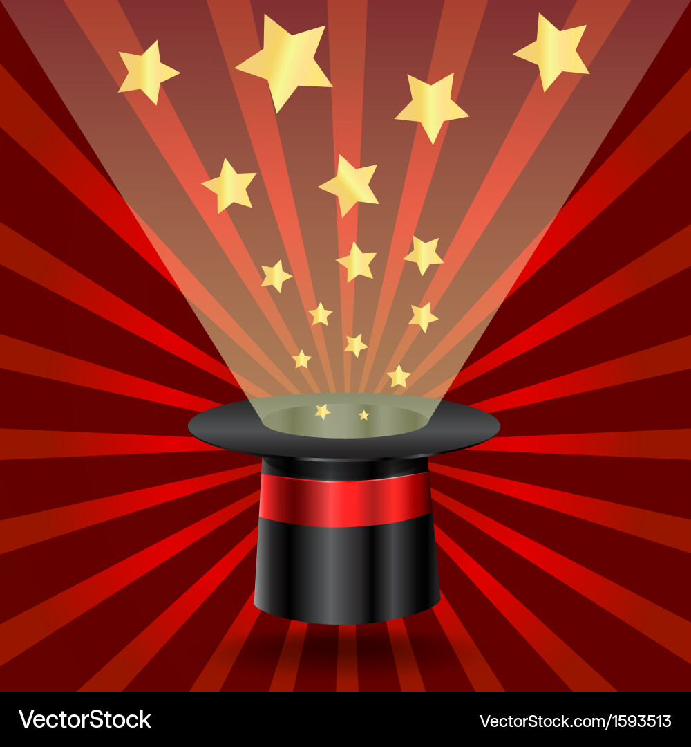 Magic hat Royalty Free Vector Image - VectorStock