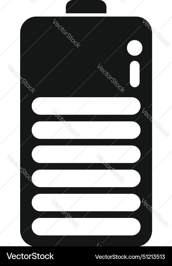 Refill battery icon simple power energy up Vector Image