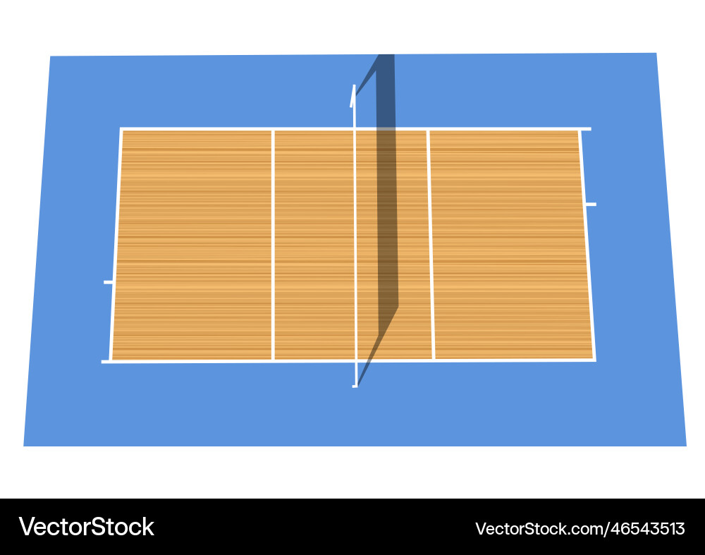 Volleyball court Royalty Free Vector Image - VectorStock