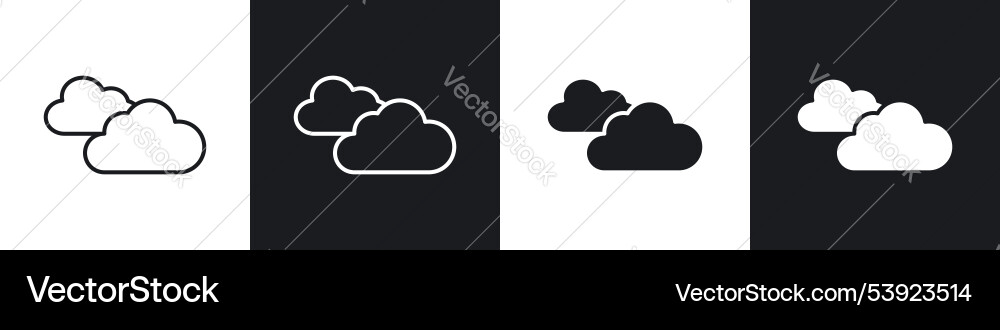 Clouds icon Royalty Free Vector Image - VectorStock