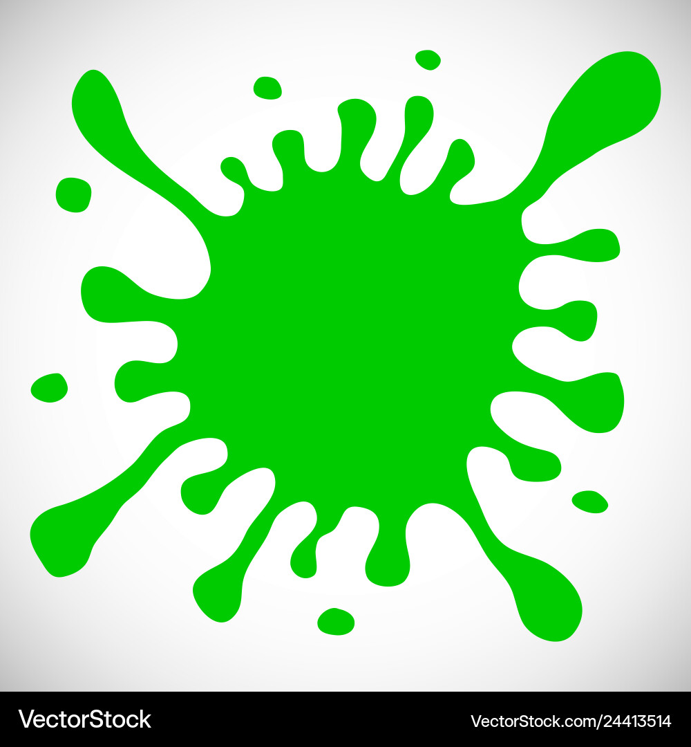 Green Paint Splash - Abstract Art Royalty Free Vector Image