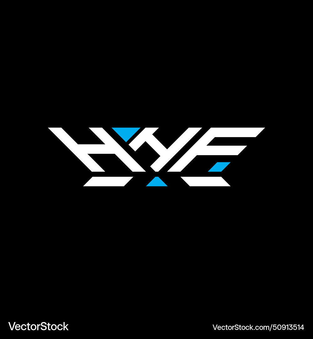 Hhf letter logo design simple and modern Vector Image