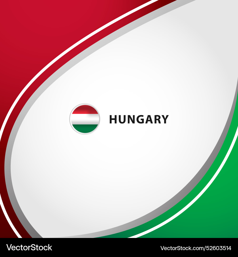 Hungary square layout background concept design Vector Image