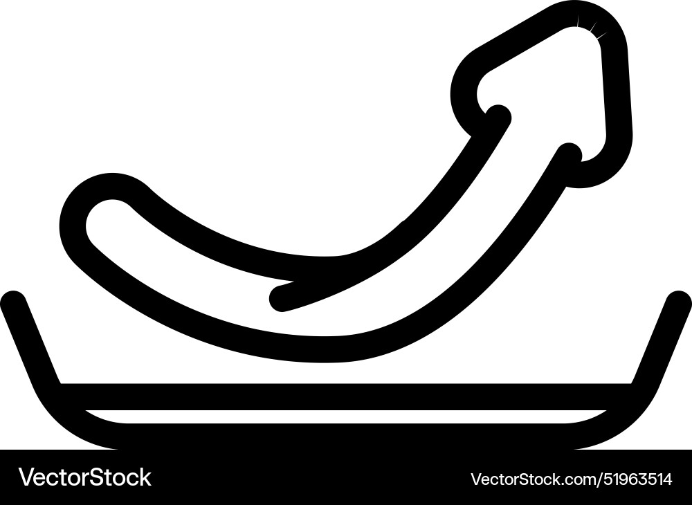 Non stick coating label product caution line icon Vector Image