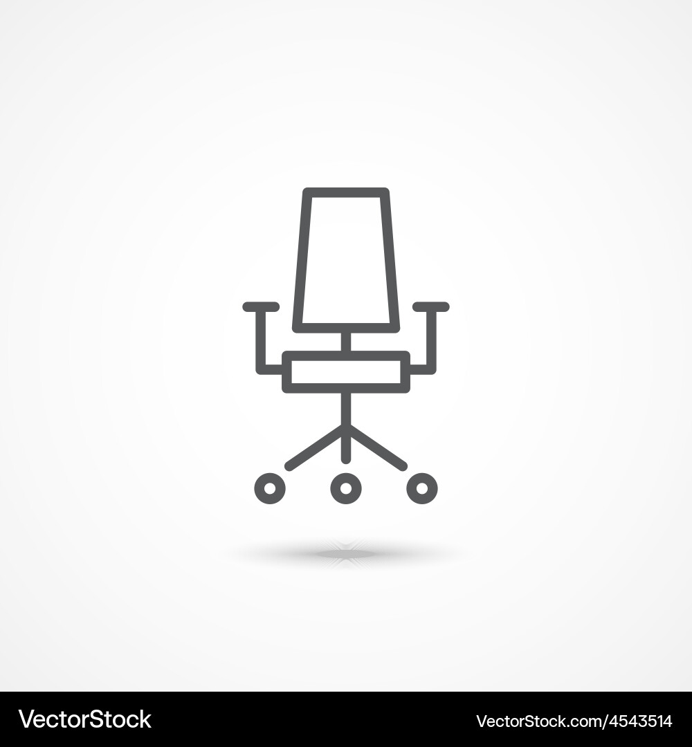 Office chair icon Royalty Free Vector Image - VectorStock