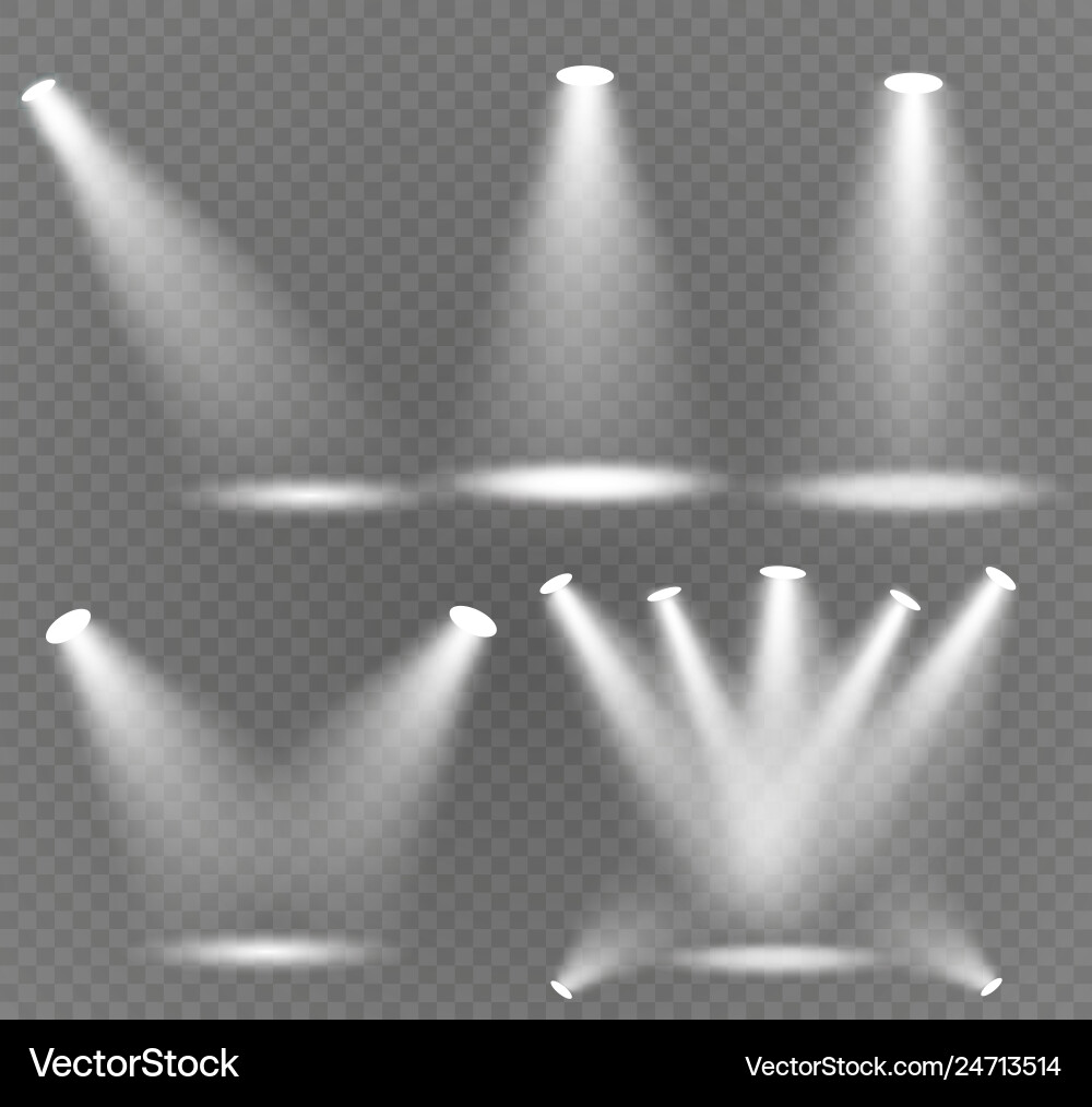 Spotlight light Royalty Free Vector Image - VectorStock