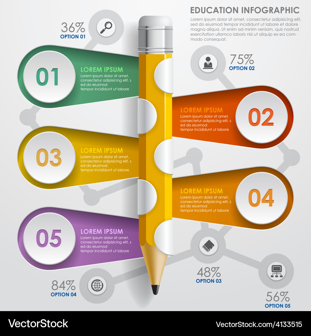 Education template Royalty Free Vector Image - VectorStock