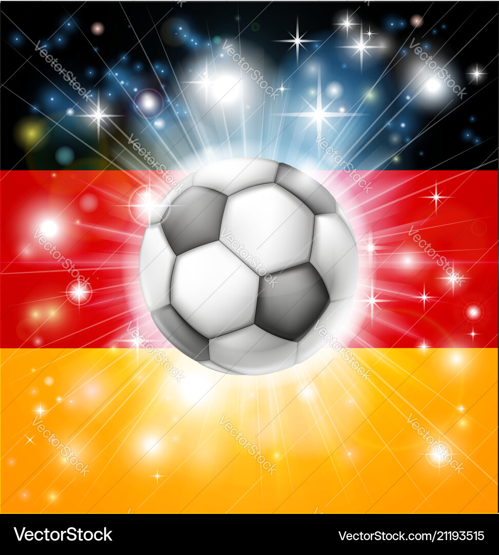 German soccer flag Royalty Free Vector Image - VectorStock