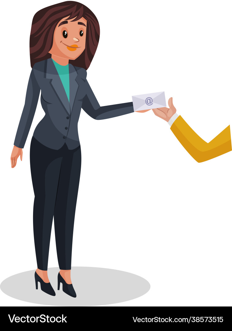 Hr manager cartoon character Royalty Free Vector Image